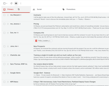 Gmail Message Preview