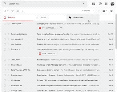 Gmail Message Preview